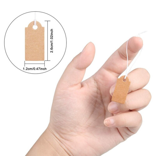 500Pcs Marking Tag Tags Writable Blank Labels Display Tags with Elastic ...