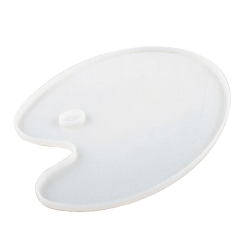 (White) Paint Palette Resin Casting Mold 10 x 8 Inches Oval shape Art ...