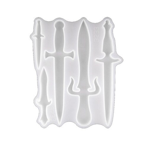 Flower Dagger Mold Diy Glue Mold Small Sword Sword Ornament Pendant ...