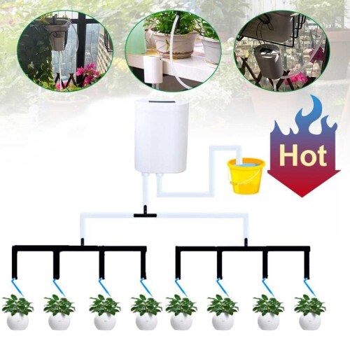 Automatic Drip Irrigation Kit DIY Plant Self Watering System Device UK ...