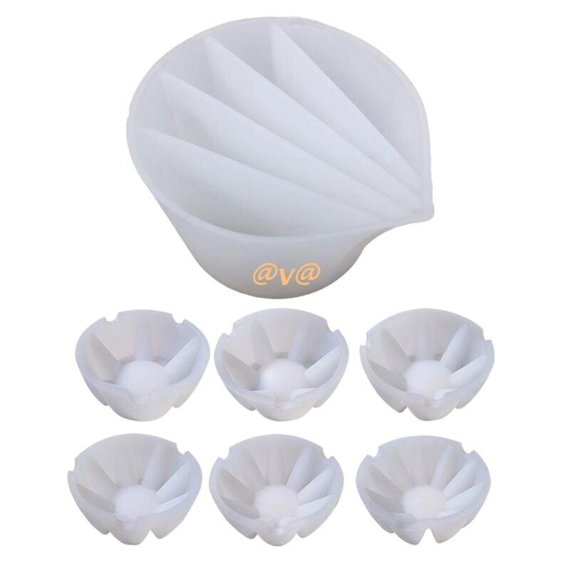 Silicone Split Cup 2/3/4/5 Chambers Reusable Silicone Pouring Divided ...