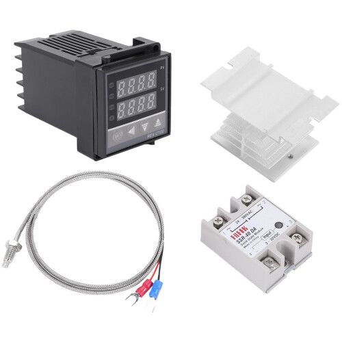 Digital 220V -C100 Temperature Controller + max.40A + K Thermocouple ...