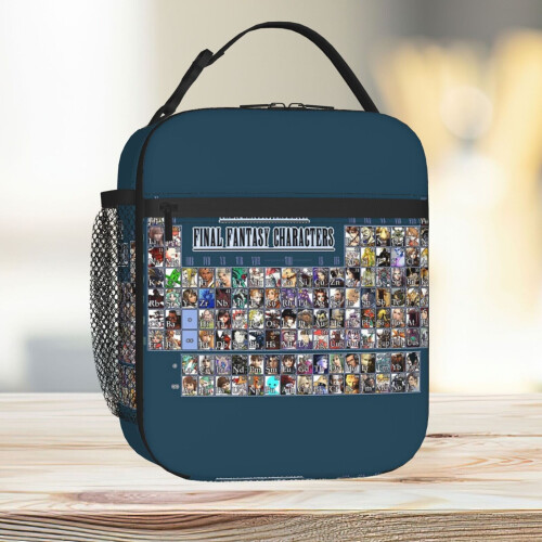 Lunch Bag The Periodic Table Of Final Fantasy Characters Tote Insulated ...