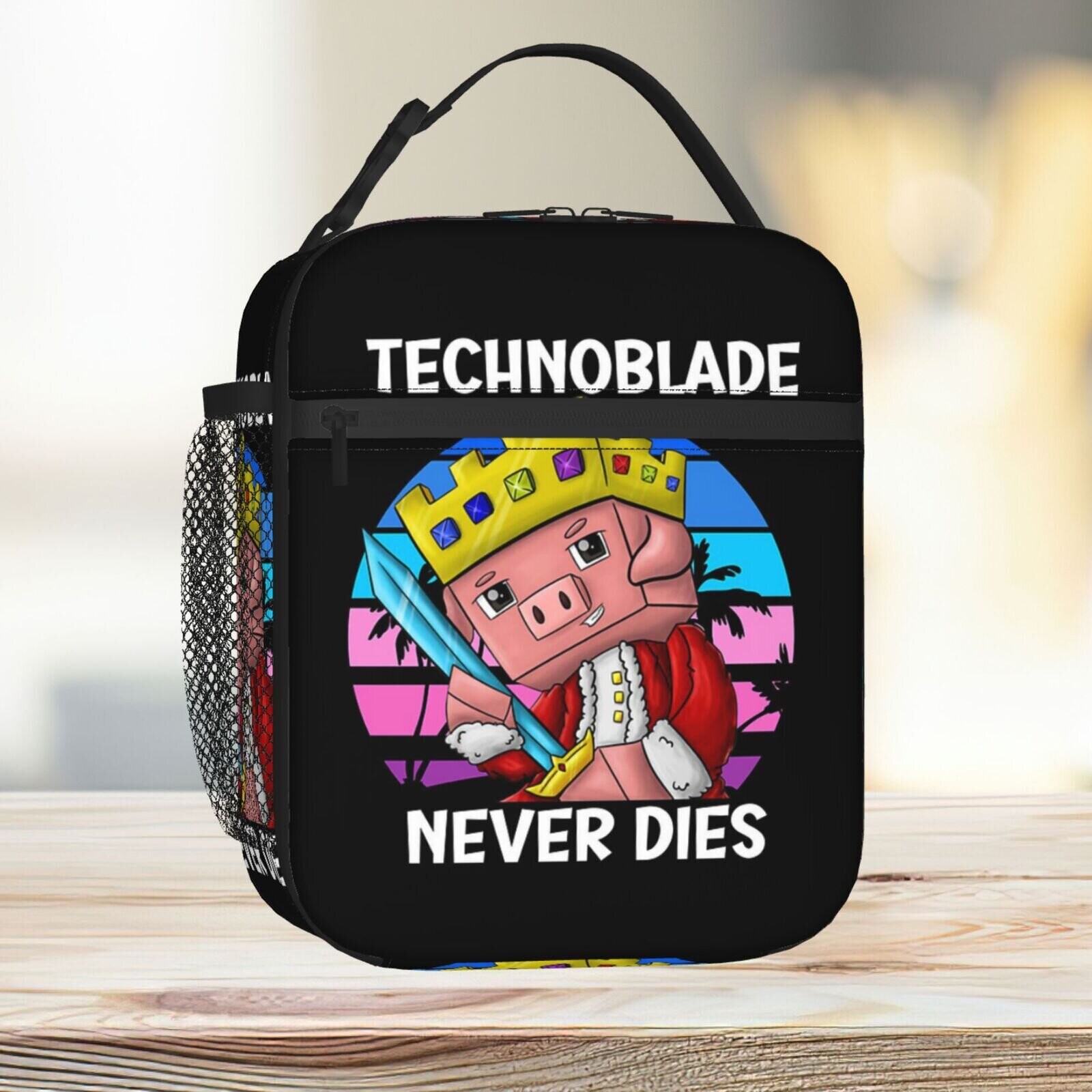 Lunch Bag Technoblade Never Dies. Tote Insulated Cooler Kids School ...