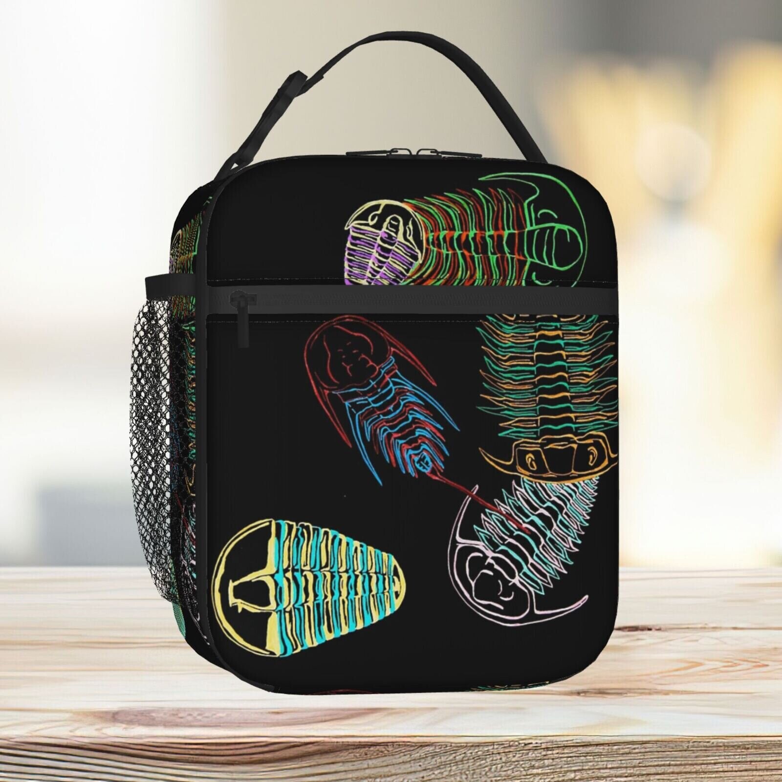 Lunch Bag Cambrian Era Trilobites 2 Tote Insulated Cooler Kids School ...