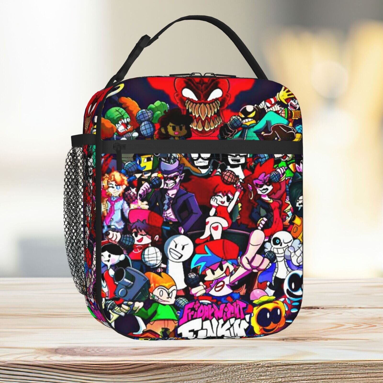 Lunch Bag Friday Night Funkin Characters Fnf Game Tote Insulated Cooler ...