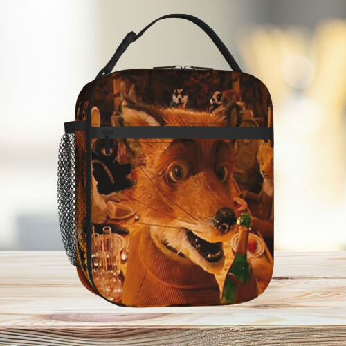 Lunch Bag Fantastic Mr. Fox Tote Insulated Cooler Kids School Travel on ...