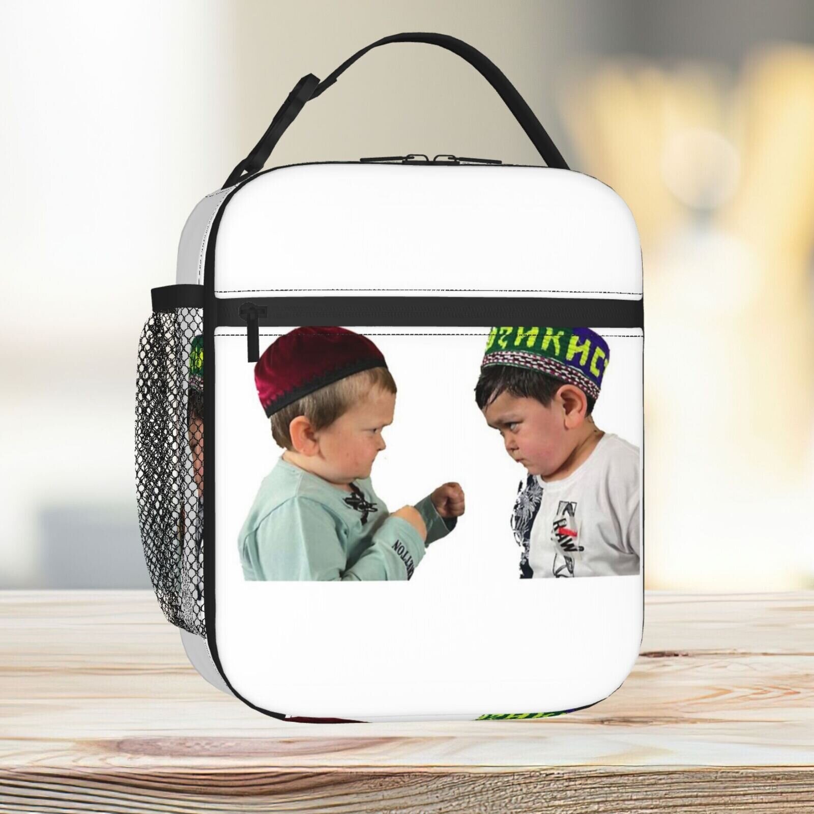 Lunch Bag Hasbulla Magomedov Vs Abdu Rozik Tote Insulated Cooler Kids ...