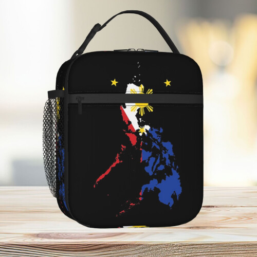 Lunch Bag Filipino Map Philippines Flag Tote Insulated Cooler Kids ...