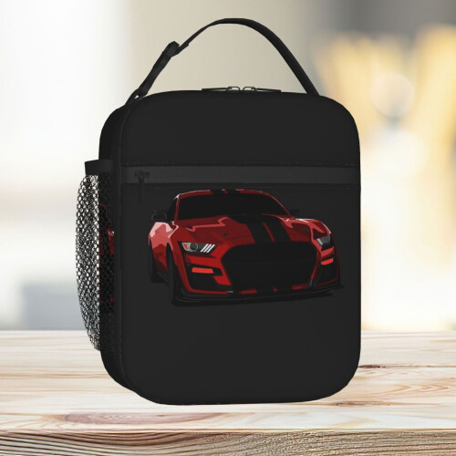 Lunch Bag Ford Mustang Shelby GT500 Tote Insulated Cooler Kids School ...
