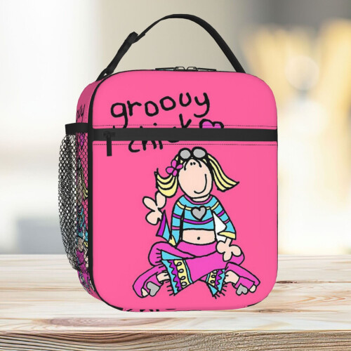 Lunch Bag Groovy Chick Girls 2000s Y2K Vintage Tote Insulated Cooler ...