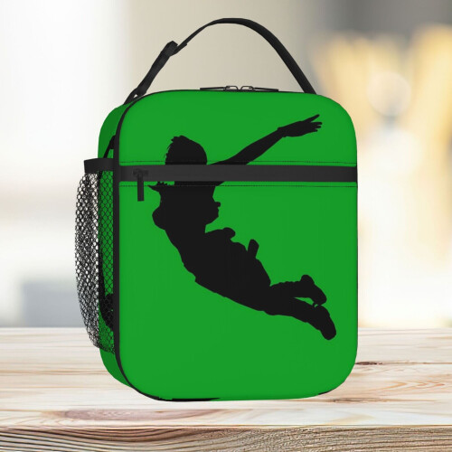 Lunch Bag LARA CROFT SILHOUETTE SWAN DIVE (Tomb Raider Legend) Tote ...