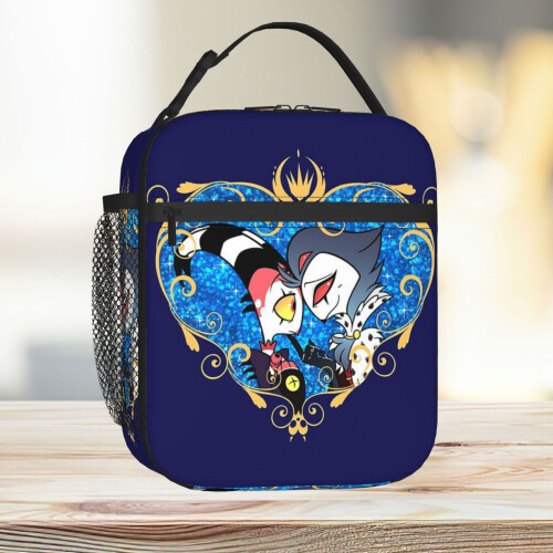 Lunch Bag Helluva Boss Stolas And Blitzo Heart Frame Tote Insulated ...