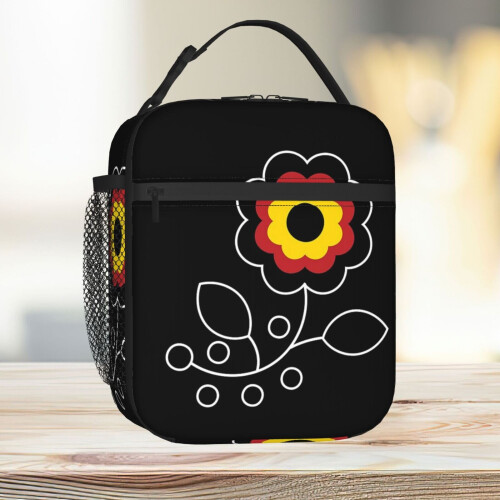Lunch Bag Ojibwe Flower Beadwork Indigenous WAWEZHI CANADA Tote ...