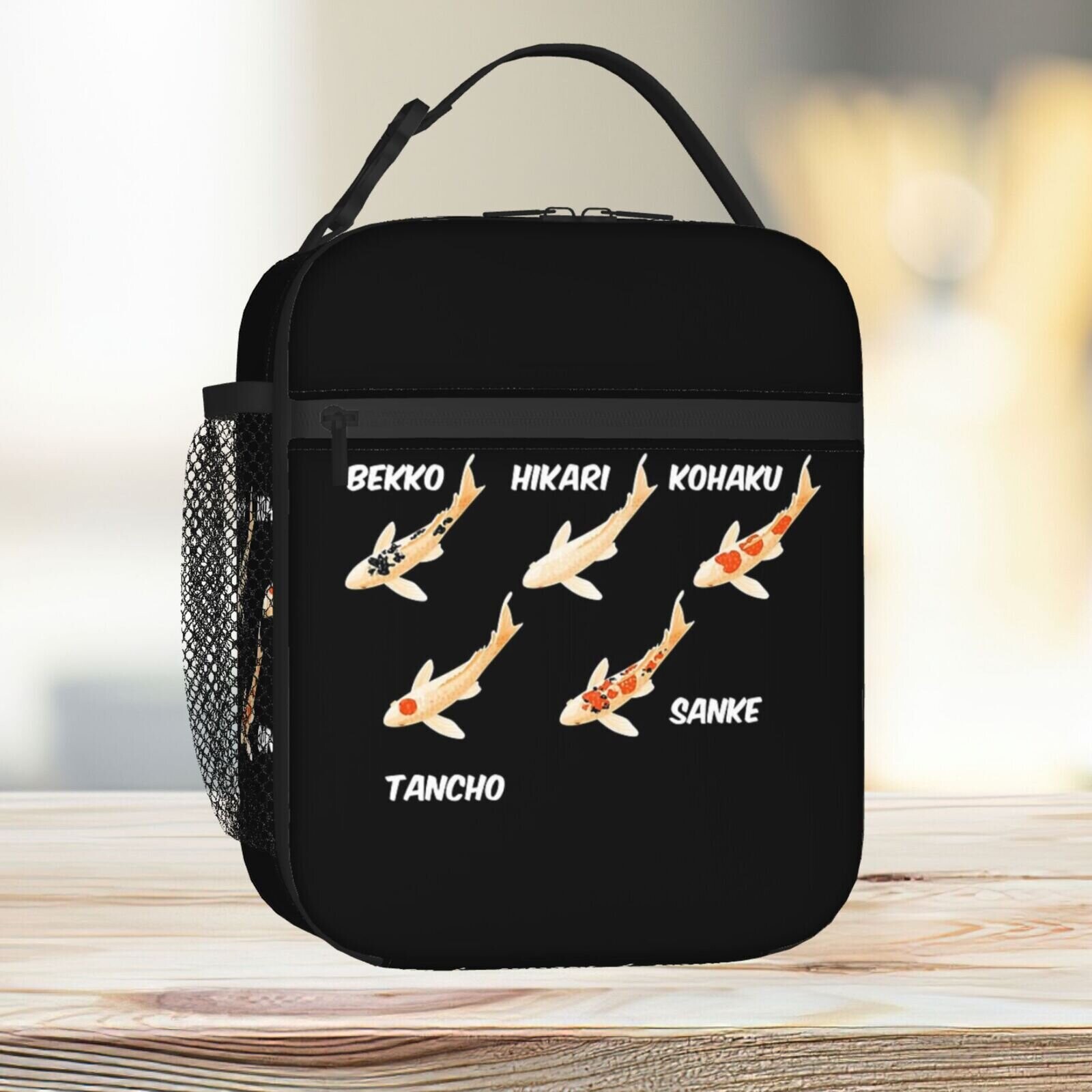 Lunch Bag Koi Fish Owner Fish Breed Japan Carp Tote Insulated Cooler ...