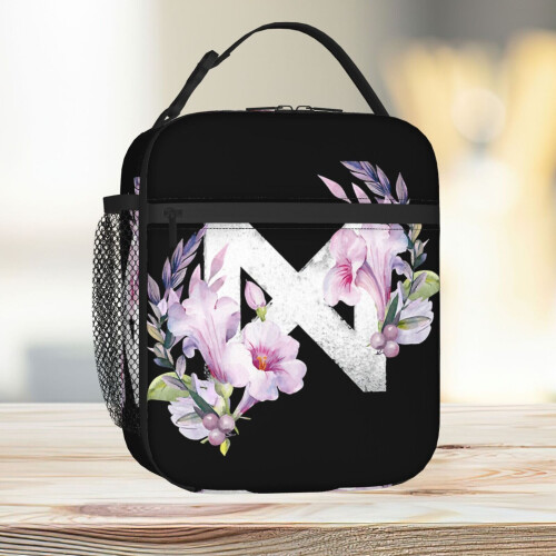 Lunch Bag Monsta X Flowers Tote Insulated Cooler Kids School Travel on ...