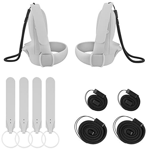 Straps Covers & Wrist Straps Compatible with Meta/Oculus Quest 2 Anti ...
