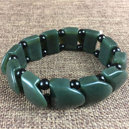 Natural XinJiang HeTian Nephrite Jade Bracelets Drop Lucky Amulet ...