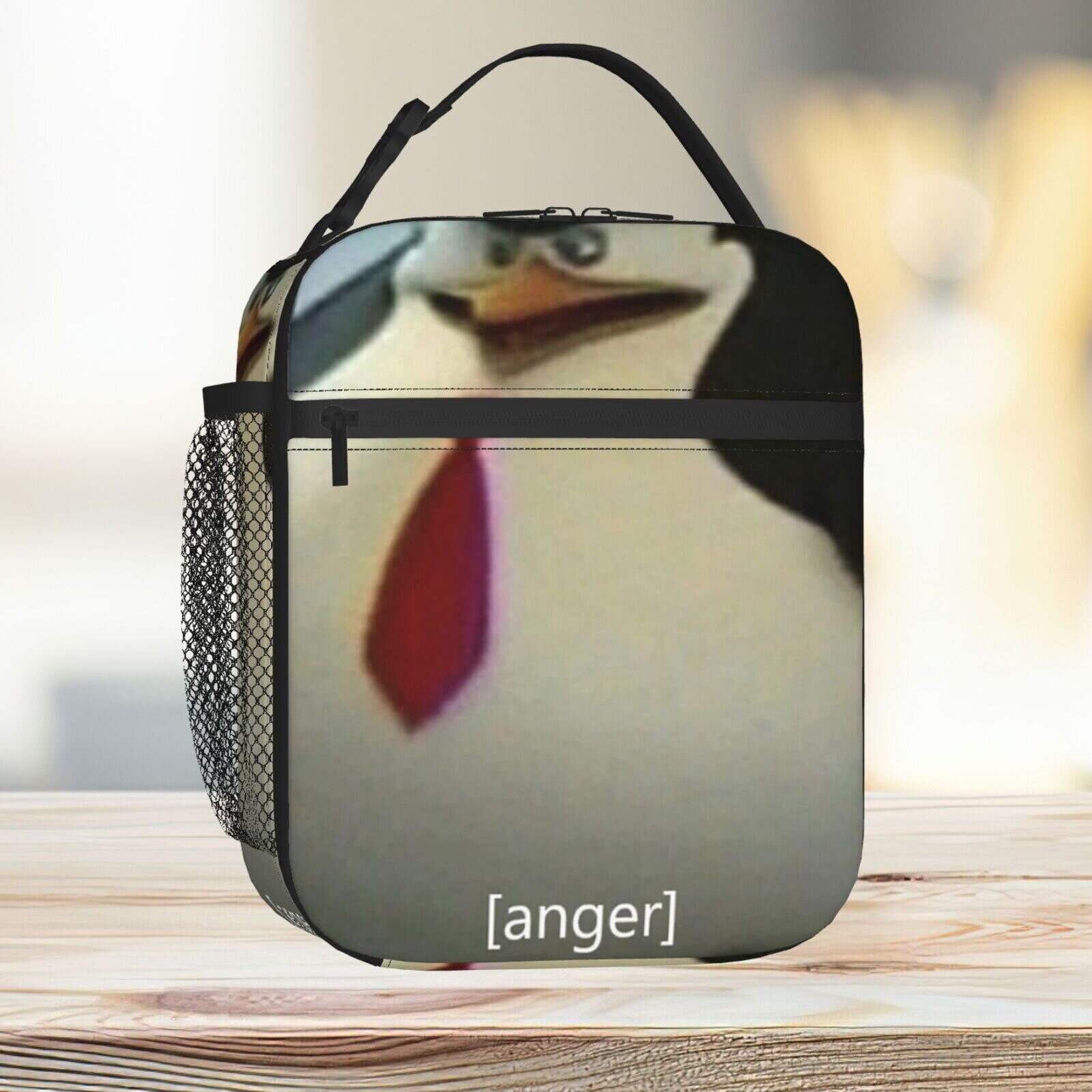 Lunch Bag Fat Penguin Meme Tote Insulated Cooler Kids School Travel on ...