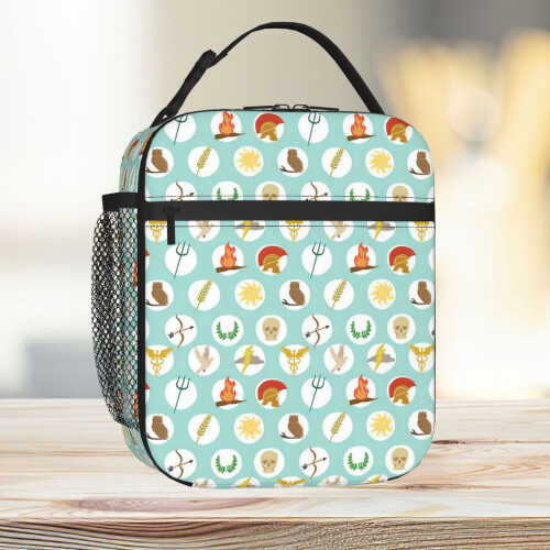 Lunch Bag Greek Gods Mythology Repeat Pattern - Percy Jackson Inspired ...