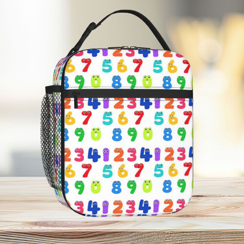 Lunch Bag Cbeebies Numberjacks Artwork Tote Insulated Cooler Kids ...