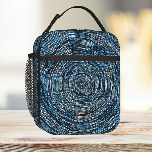Lunch Bag Australian Aboriginal Art Tote Insulated Cooler Kids School ...