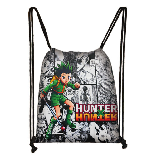 Anime HUNTERxHUNTER Backpack Hunter X Hunter Women Drawstring Bag HXH ...