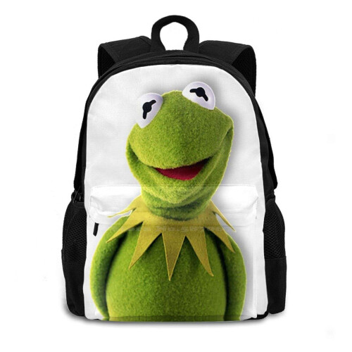 Happy Kermit Backpacks For Men Women Teenagers Girls Bags Happy Formal ...