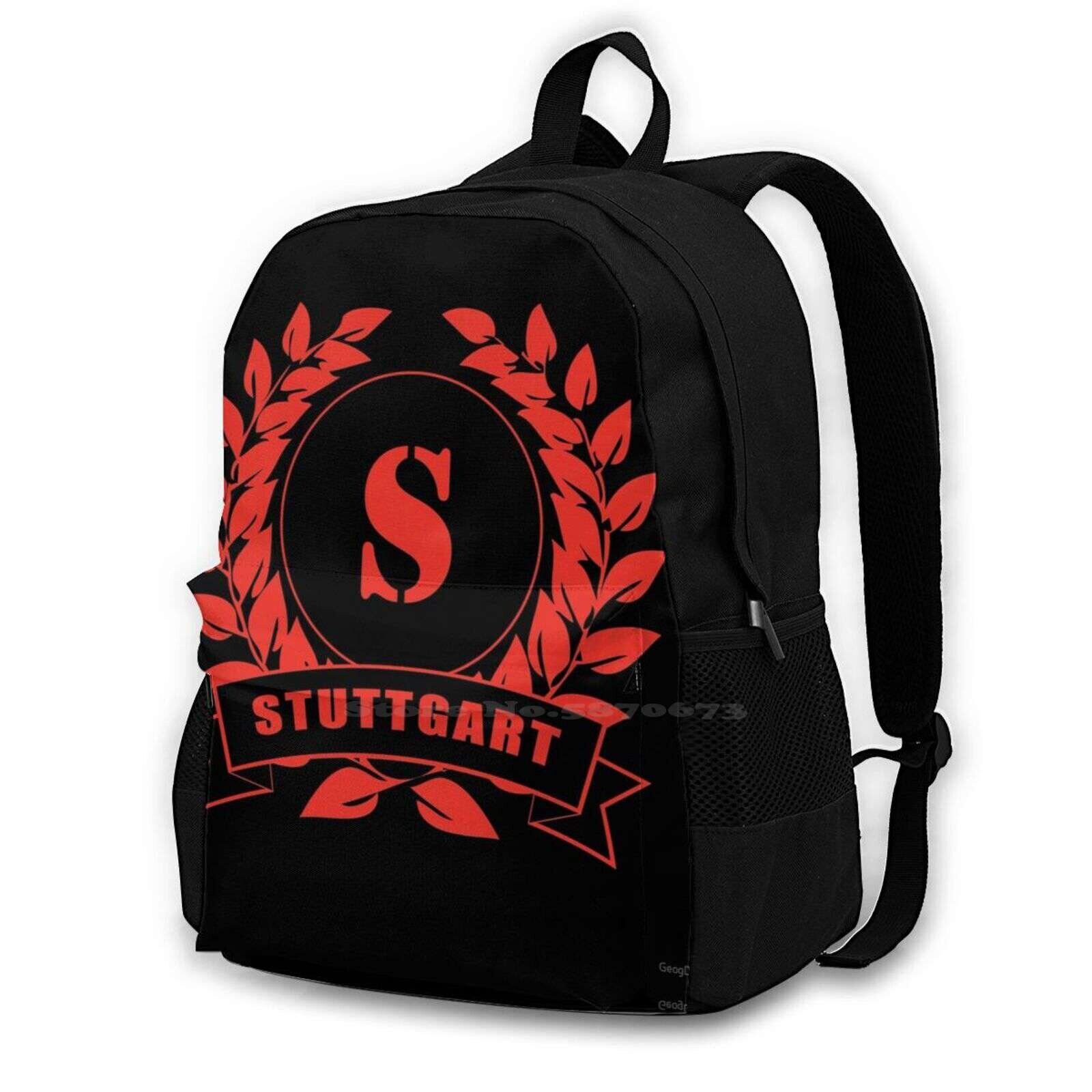 Stuttgart Bag Backpack For Men Women Girls Teenage Stuttgart Bad Cannstatt Neckar Stadium Stuggi ...