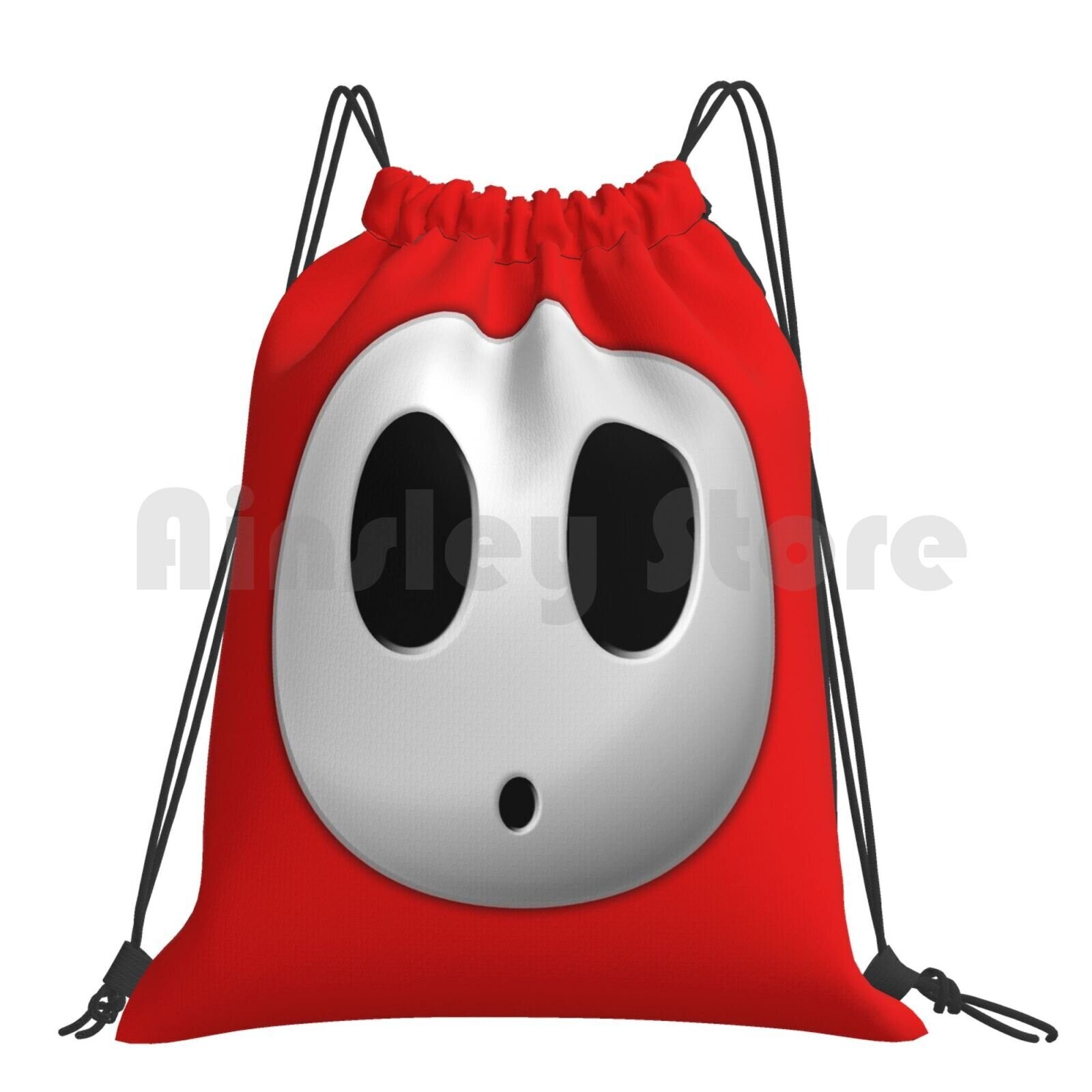 Shyguy Face Mask Backpack Drawstring Bags Gym Bag Waterproof Shyguy Shy ...