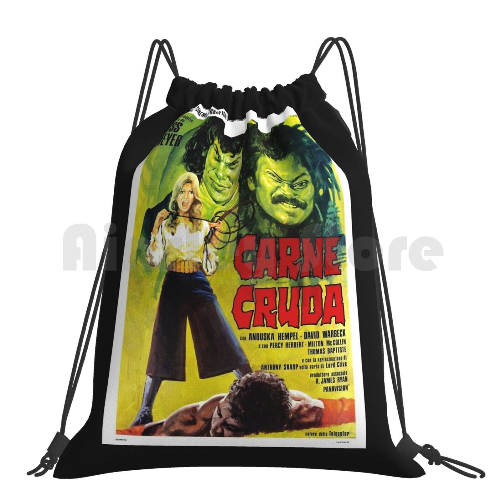 Vintage Movie-Carne Cruda Backpack Drawstring Bags Gym Bag Waterproof ...