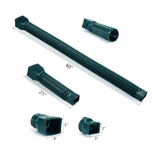 Expansion rainwater drainage pipe, outdoor drainage extension pipe ...