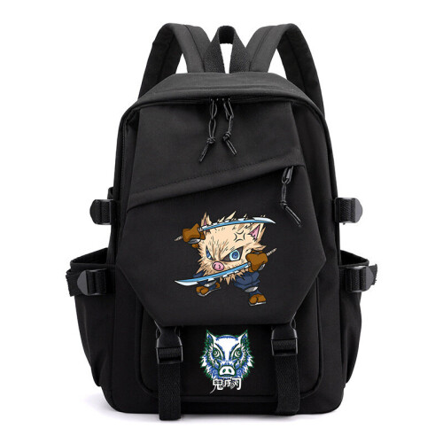 Inosuke Hashibira Backpacks Kimetsu No Yaiba Anime Sports Camping Canva ...