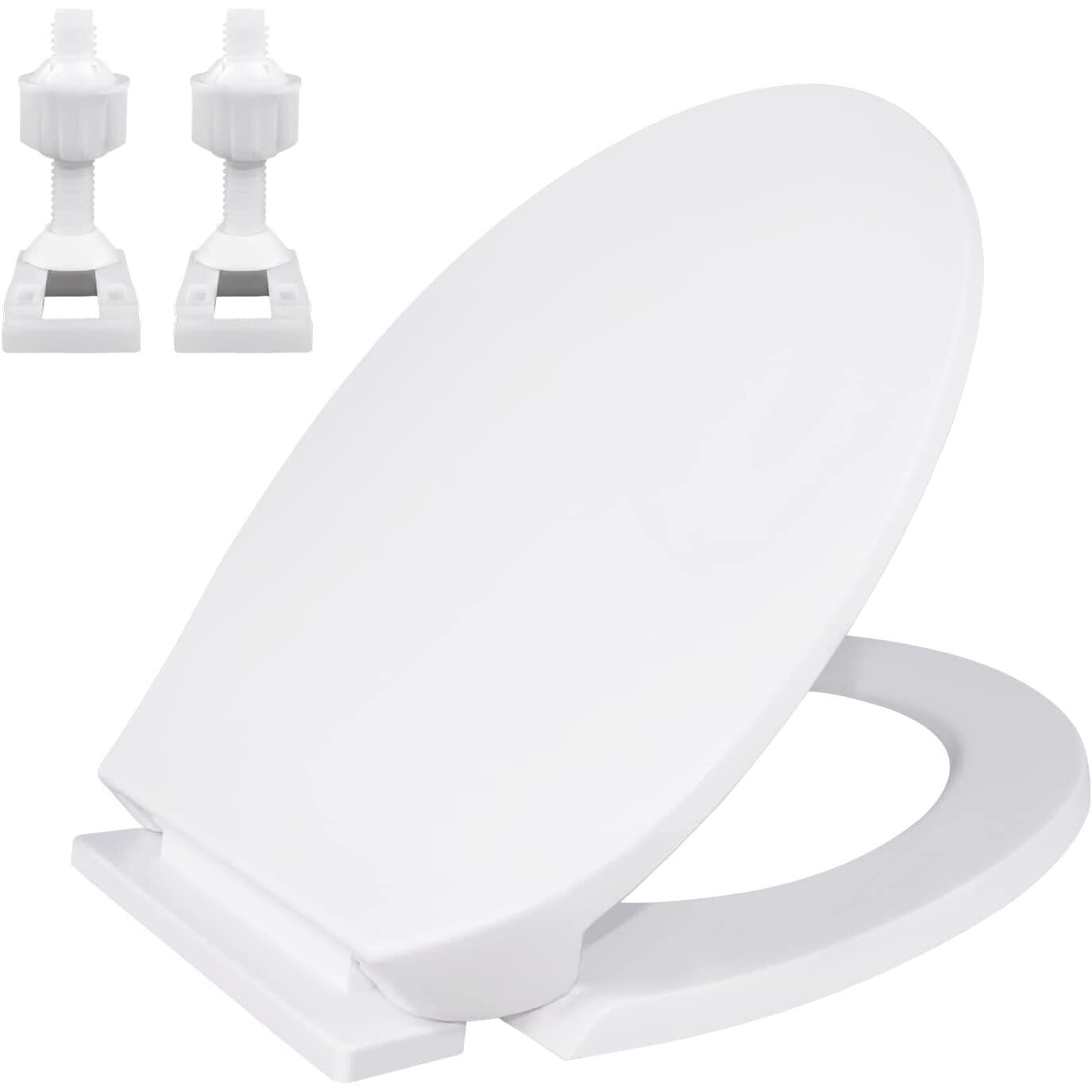 Soft Close Toilet Seat with Quick Release Top Fix Adjustable Hinges ...