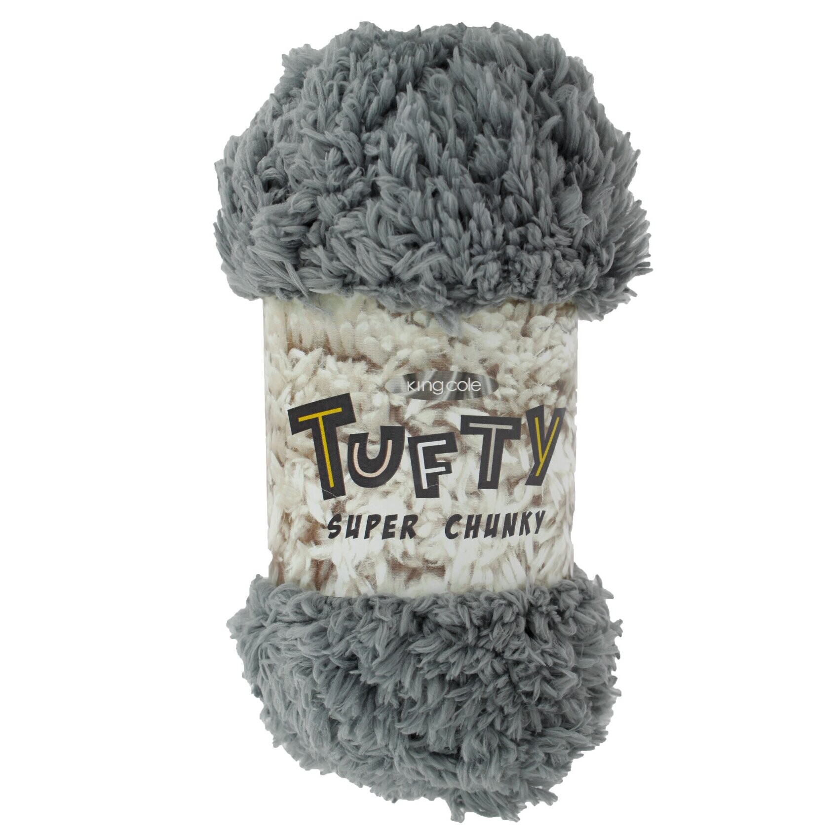 (Silver (2797)) King Cole Tufty Super Chunky 100% Polyester Knitting ...