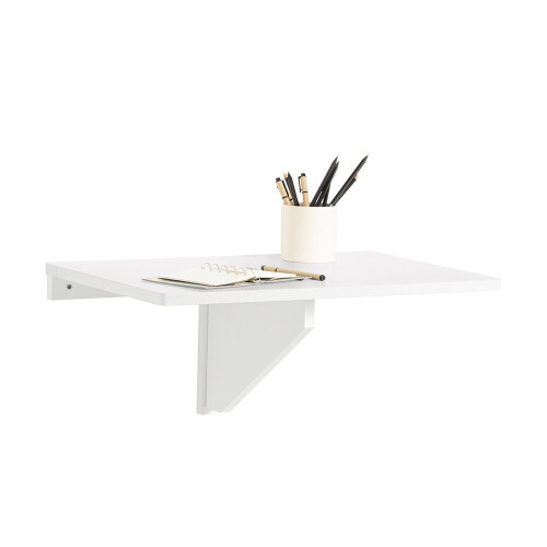 SoBuy FWT03-W Wall-Mounted Drop-Leaf Table - 60x40cm on OnBuy