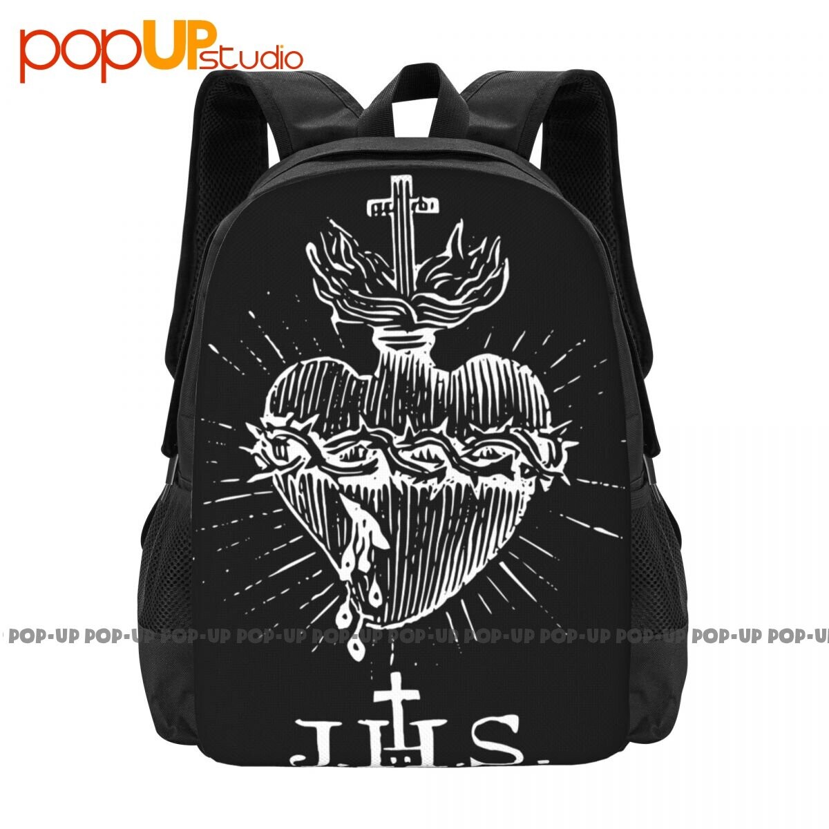 Sacred Heart Of Jesus Christ Backpack Large Capacity Beach Bag Eco ...