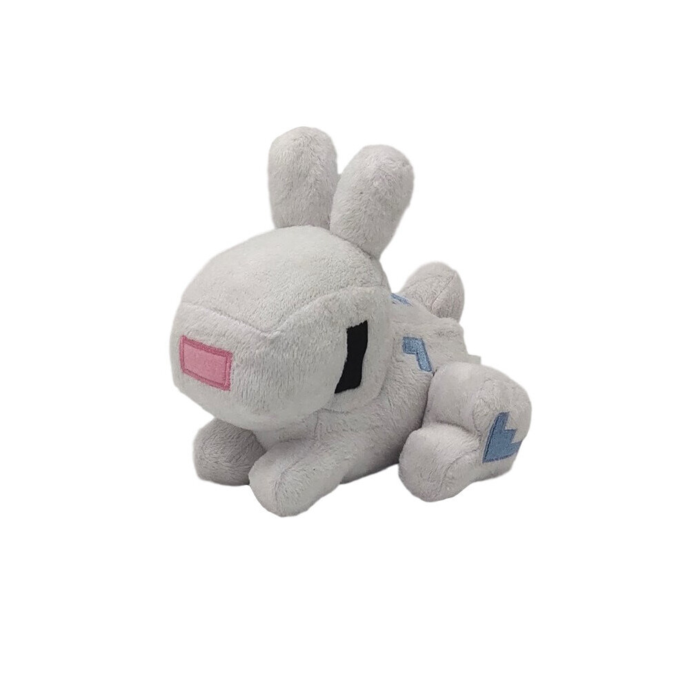 White rabbit Minecraft Plush 8 in Pig Character Doll Soft Collectible Gift for Fans Age 3 and Older on OnBuy