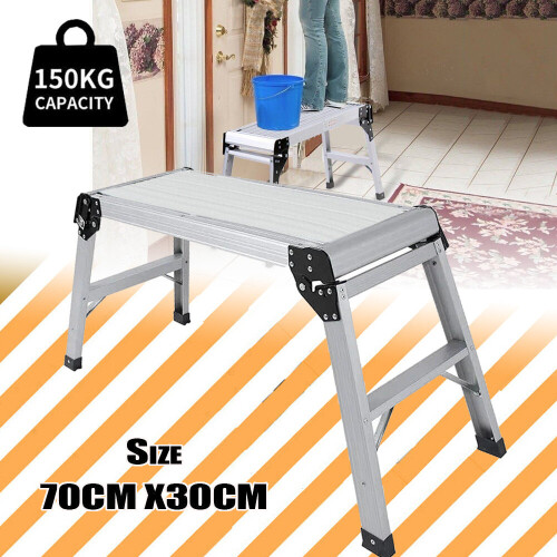 70CM X30CM Folding Aluminium Step Up Bench Platform Ladder Working on OnBuy