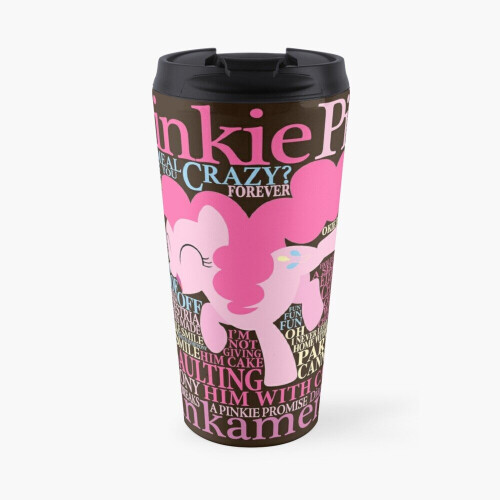 Insulated Travel Coffee Mug The Many Words of Pinkie Pie Stainless ...