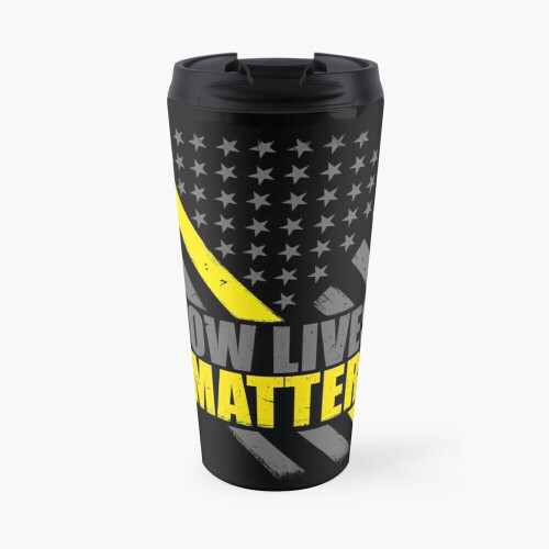 Insulated Travel Coffee Mug Tow Lives Matter Tow Truck Driver Thin ...