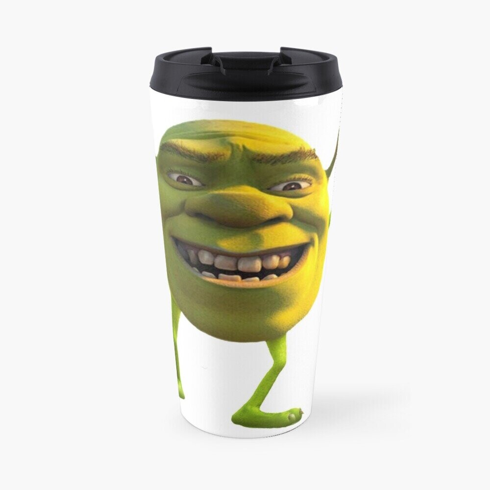 Insulated Travel Coffee Mug Shrek Wazowski Stainless Steel Cup Tumbler ...