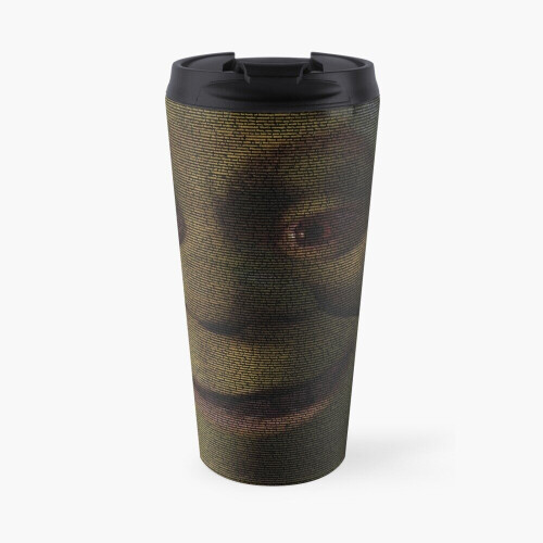 Insulated Travel Coffee Mug Shrek script with Shrek's friendly ...