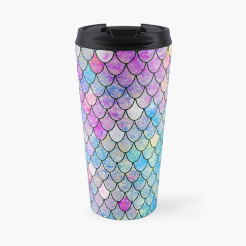 Insulated Travel Coffee Mug mermaid scales Stainless Steel Cup Tumbler ...