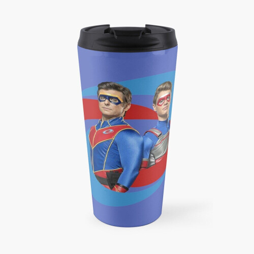 Insulated Travel Coffee Mug Captain Man and Kid Danger - Logo Stainless ...