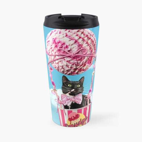 Insulated Travel Coffee Mug Smudge In A Hot Air Ice Cream Balloon ...