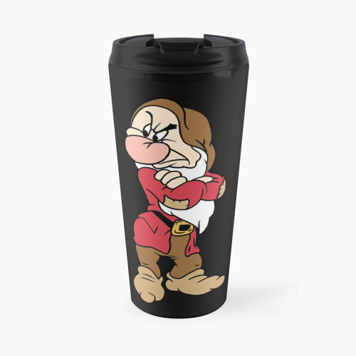 Insulated Travel Coffee Mug GRUMPY SNOW WHITE AND THE SEVEN DWARFS ...