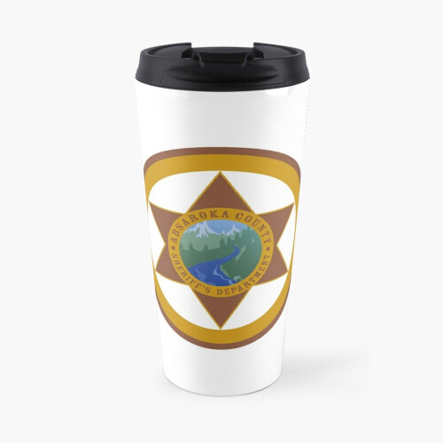 Insulated Travel Coffee Mug Longmire Absaroka County Sheriff's Badge ...