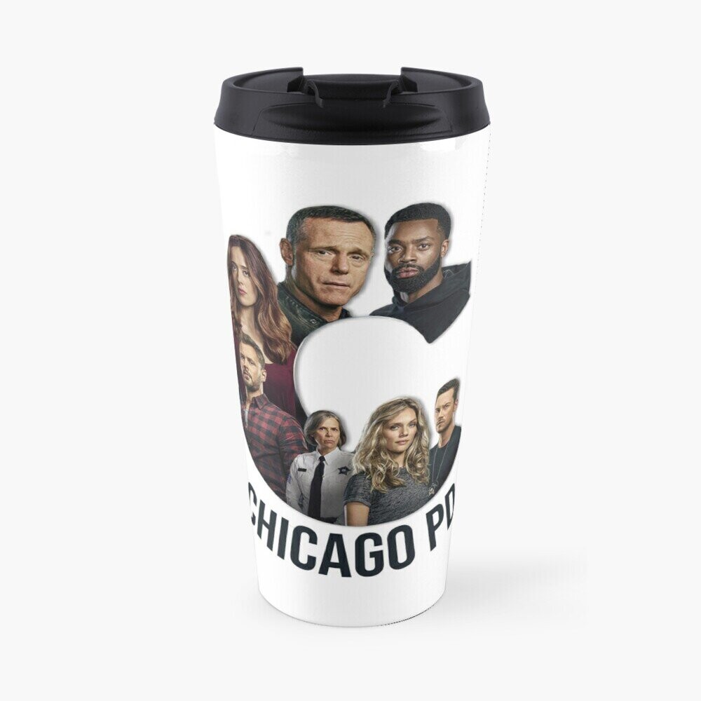 Insulated Travel Coffee Mug Chicago PD tv show characters poster logo ...