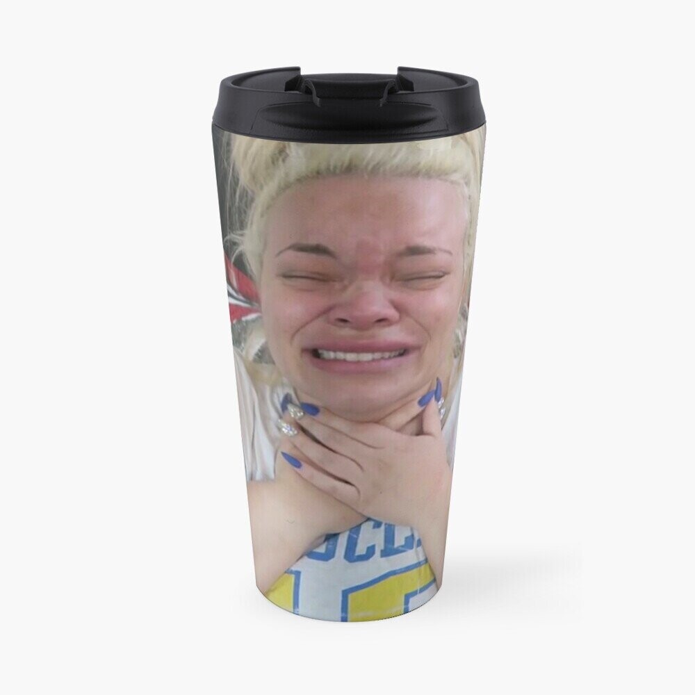 Insulated Travel Coffee Mug Trisha Paytas Crying Meme Stainless Steel ...